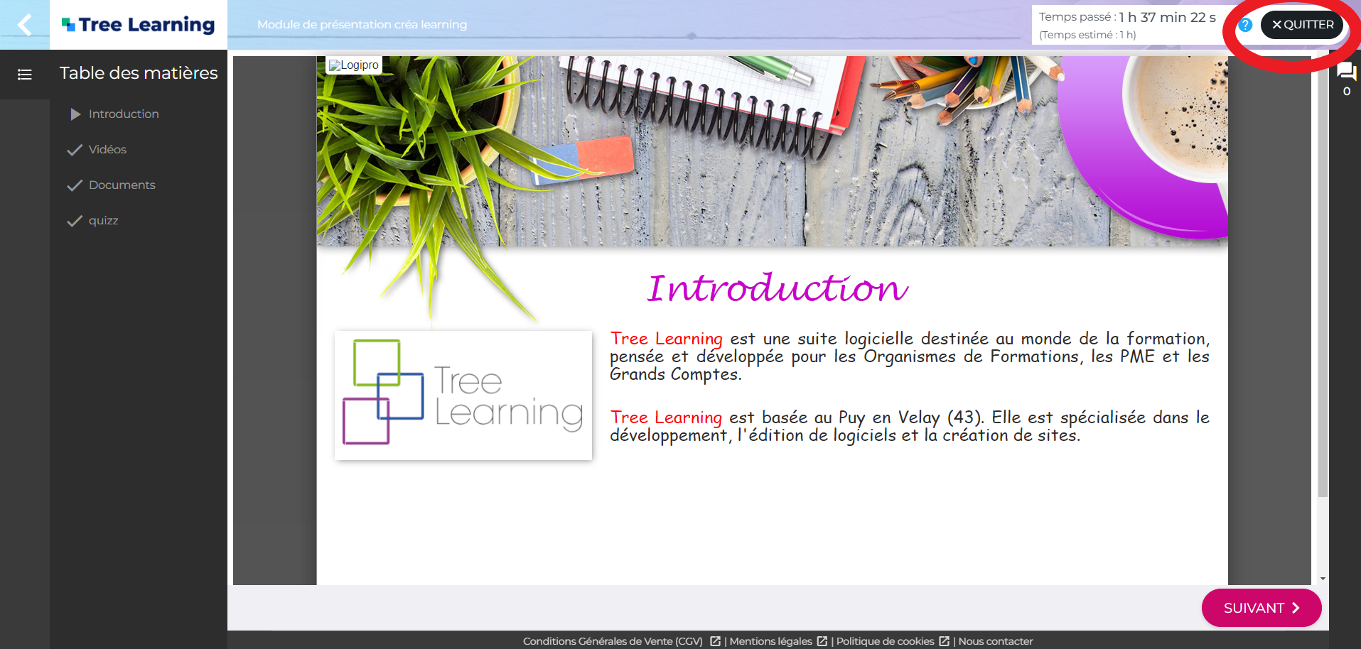 Accéder à ses modules e-learning - Support Agora Learning